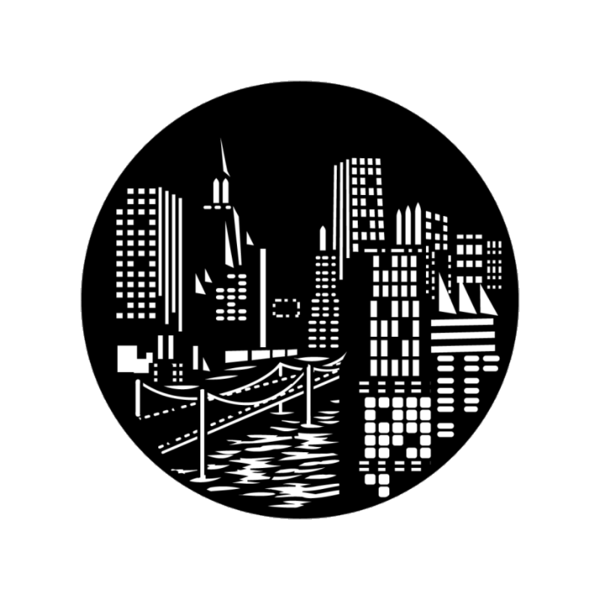 Apollo Metal Gobo 1212 City Night Bridge (Apollo ME-1212)