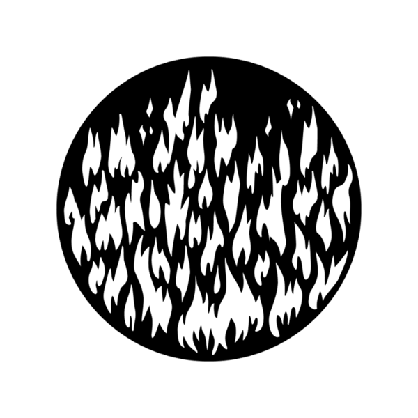 Apollo Metal Gobo 2475 Breakup-Fire Flames (Apollo ME-2475)