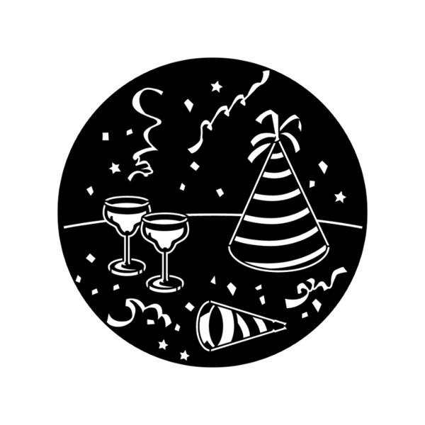 Apollo Metal Gobo 3320 Party Time (Apollo ME-3320)