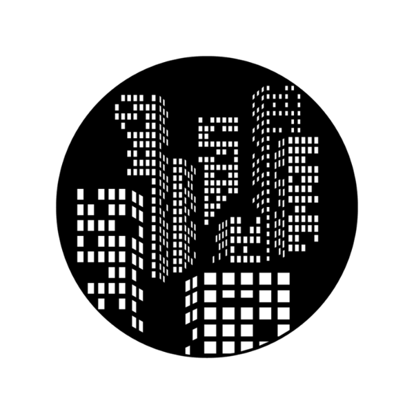 Apollo Metal Gobo 6038 City Night Lights (Apollo ME-6038)
