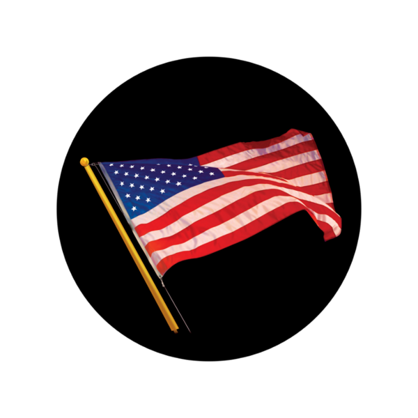 Apollo PrintScenic Glass Gobo CS0117 American Flag Waving (Apollo PG ...