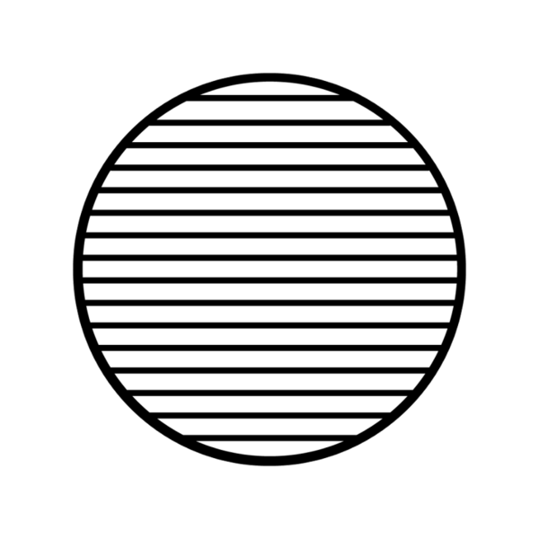 Apollo PrintScenic Glass Gobo ME1033 Horizontal Lines (Apollo PG-ME1033)