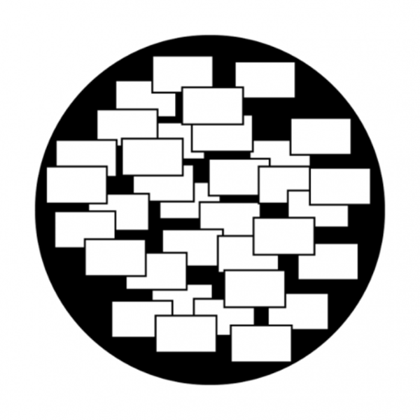 Apollo PrintScenic Glass Gobo ME2224 Breakup-Rectangle (Apollo PG-ME2224)
