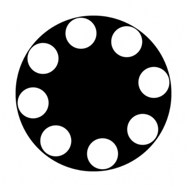 Apollo PrintScenic Glass Gobo ME2290 Dots In Circle Large (Apollo PG ...
