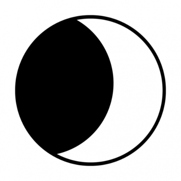 Apollo PrintScenic Glass Gobo ME4070 Moon Half (Apollo PG-ME4070)