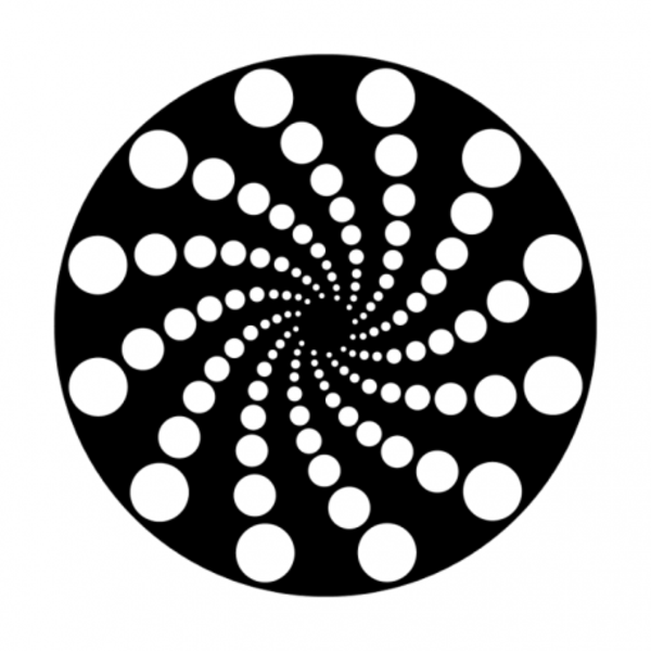 Apollo PrintScenic Glass Gobo ME4222 Rotating Radial Dots (Apollo PG ...