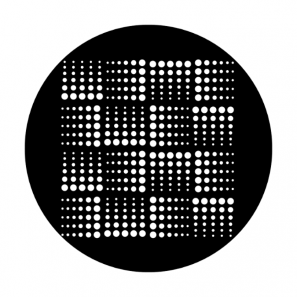 Apollo PrintScenic Plastic Gobo ME2268 Geometric Dots (Apollo PP-ME2268)