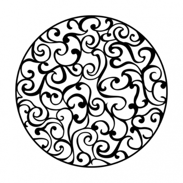 Apollo PrintScenic Plastic Gobo ME2586 Curly Art (Apollo PP-ME2586)