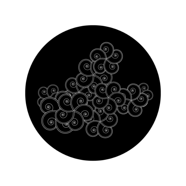 Apollo SuperRes Glass Gobo 0129 Japanese Swirl (Apollo SR-0129)
