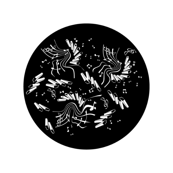 Apollo SuperRes Glass Gobo 0202 Dancing Keys (Apollo SR-0202)
