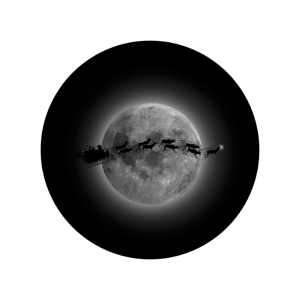 Apollo SuperRes Glass Gobo 2514 Santa in the Sky (Apollo SR-2514)