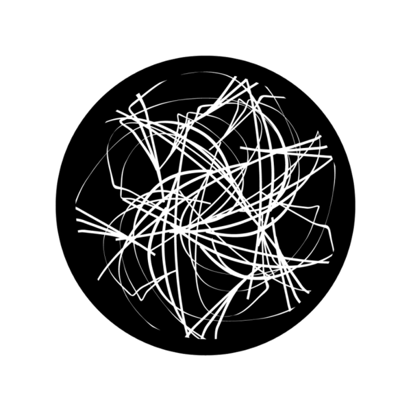 Apollo SuperRes Glass Gobo 6065 Whipped Lines (Apollo SR-6065)