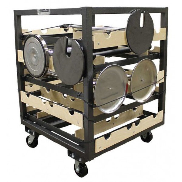 Stanchion Cart - Horizontal Storage (Holds 20 Stanchions) (C141-20)