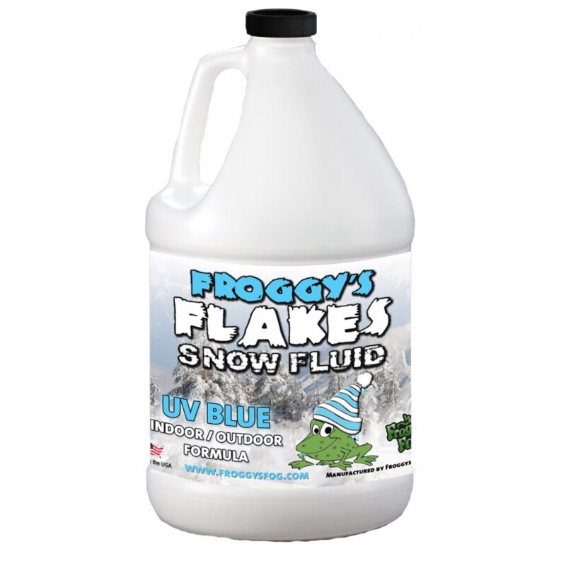 Froggy's Fog Blue UV Reactive Snow Fluid - 1 Gallon (Froggy's Fog SN-UVB-1)