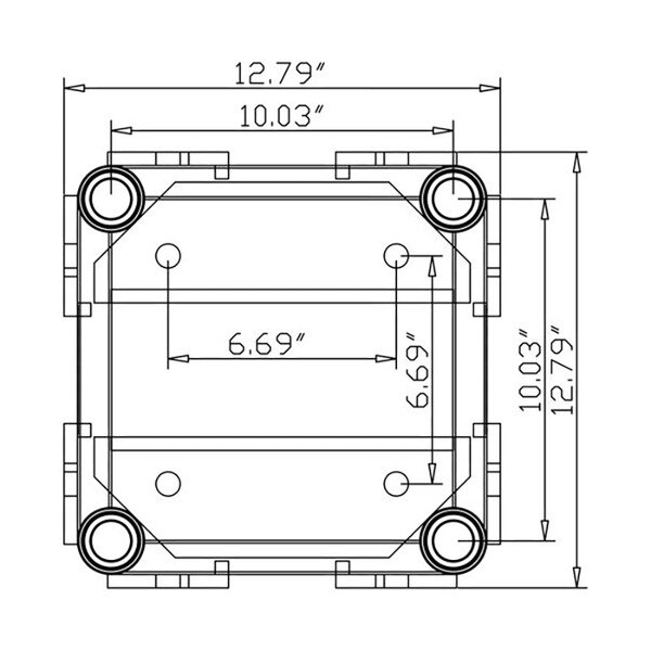 Global Truss DT-GP Square Truss (12" Bolt Together Box Truss) 6-Way ...