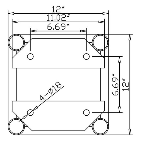 Global Truss DT-GP Square Truss (12" Bolt Together Box Truss) Straight ...