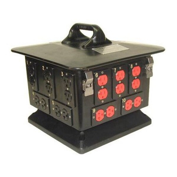 Lex 100 Amp 3 Phase Pagoda to 15 Duplex Receptacles (Lex DB100A-A401520 ...