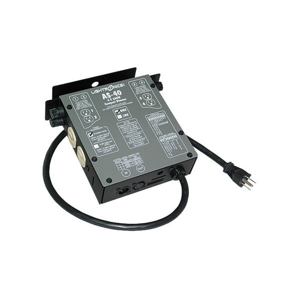 Lightronics AS40D Portable Dimmer - 4 Channel / 600W per Channel ...