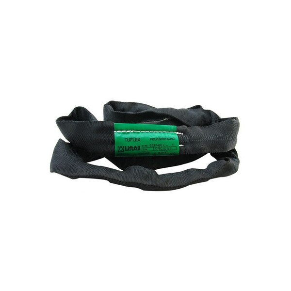 EN60 Black Nylon Tuflex Roundsling - 1.5ft Length (NSE60X1.5B)