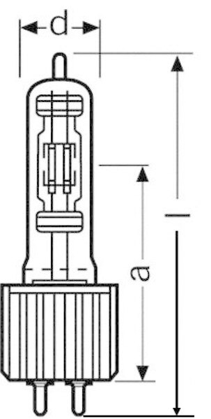 $19.79 - Osram 54603 - HPL 750W 230V 300HR - Stage/Studio