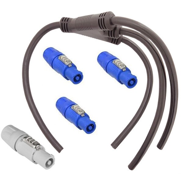 Male Neutrik PowerCON Grey to Female Neutrik PowerCON Connectors 36in ...