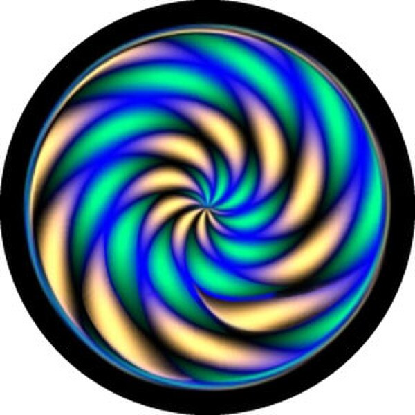 Rosco HD Plastic Gobo - Caterpillar Swirl (Rosco Cool Ink HD 86795)