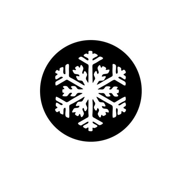 Rosco HD Plastic Gobo SLS 0011 Snowflake 4 (Rosco Cool Ink HD SLS 0011)