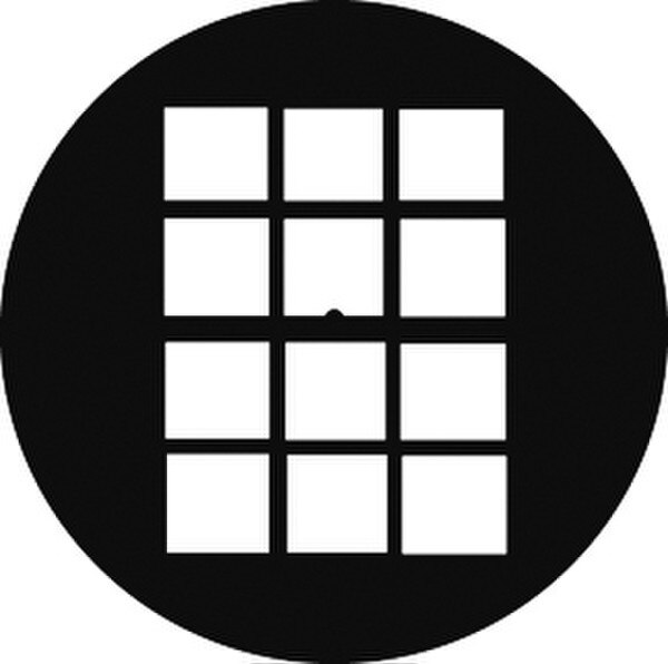 Rosco GAM Steel Gobo - Double Hung Window (Rosco GAM Steel Gobo 203)