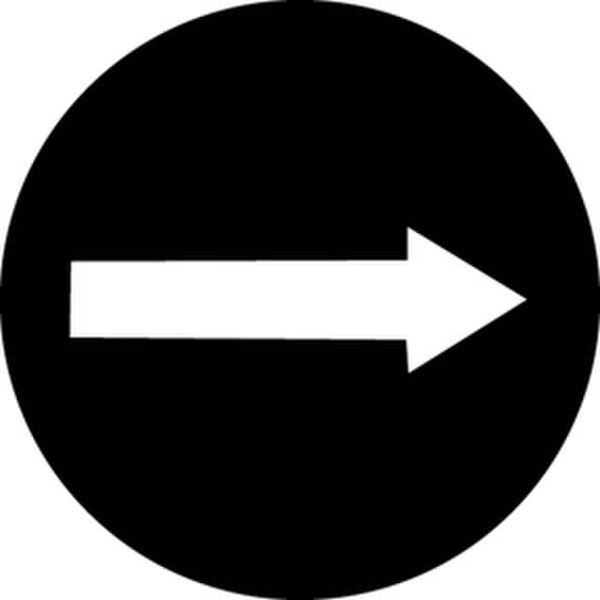 Rosco GAM Steel Gobo - Arrow (Rosco GAM Steel Gobo 342)