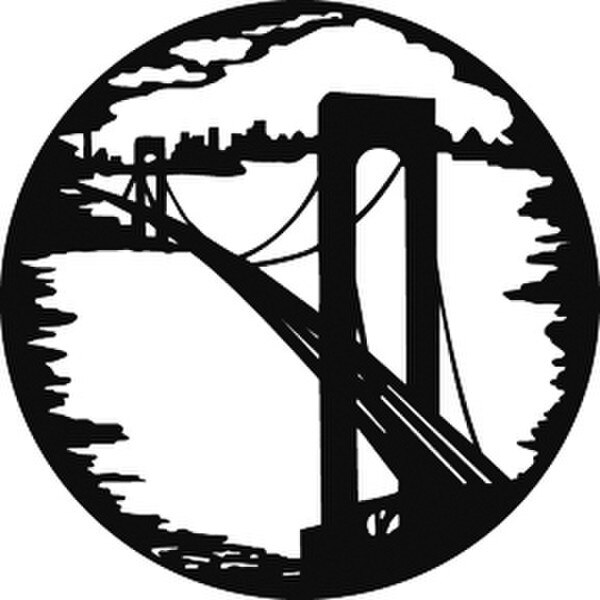 Rosco GAM Steel Gobo - Suspension Bridge (Rosco GAM Steel Gobo 504)