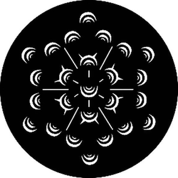 Rosco GAM Steel Gobo - Fountain (Rosco GAM Steel Gobo 532)