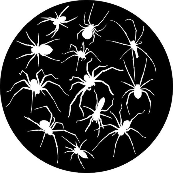 Rosco Glass Gobo 30mm and Under Size - Crawling Spiders (Rosco Glass ...