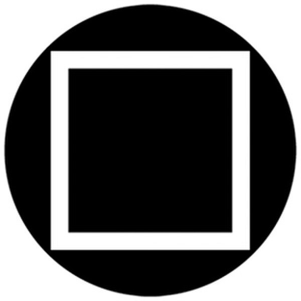 Rosco Glass Gobo - Square Outline (Rosco Signature B&W 81116)