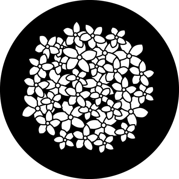 Rosco Steel Gobo - Flower Patterns (Rosco Steel Gobo 78644)