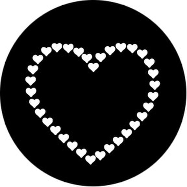 Rosco Steel Gobo - Heart of Hearts (Rosco Steel Gobo 78660)