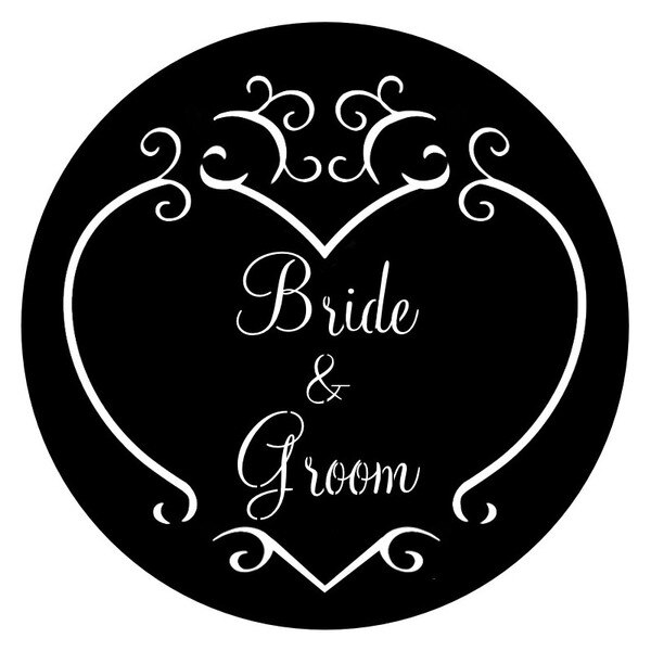 Rosco Steel Wedding Gobo 006 - Whimsy Heart (Rosco Steel Gobo SLS ...